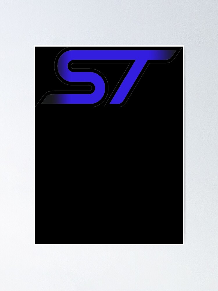 "Ford ST Logo " Poster for Sale by DrunksOnion | Redbubble