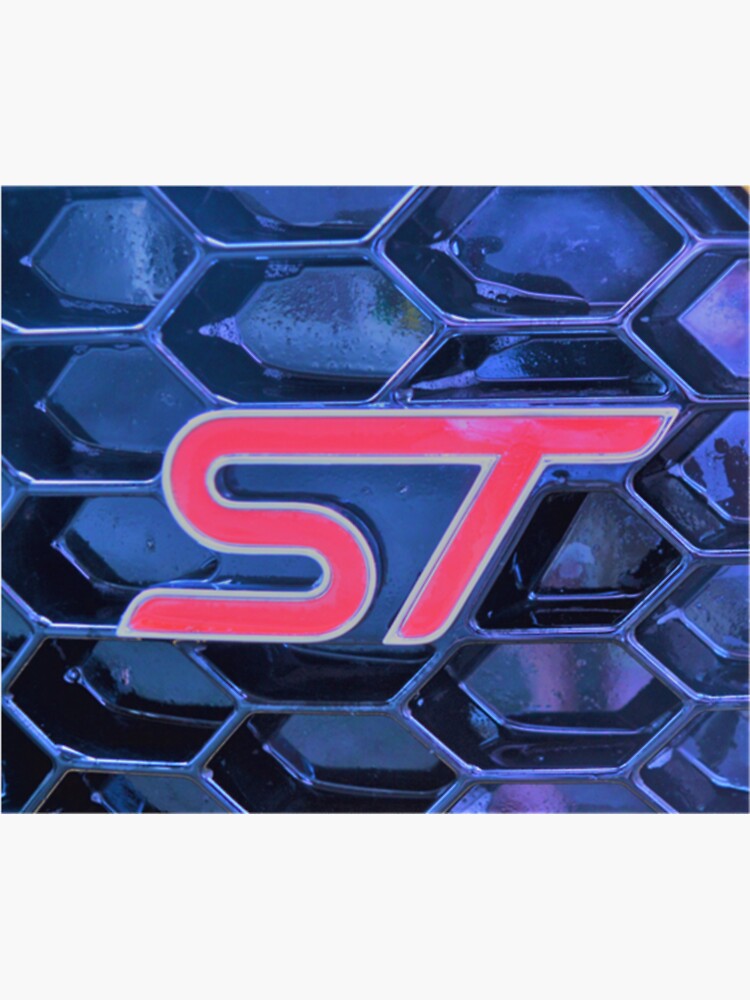 "Ford ST, Focus ST, Fiesta ST " Sticker for Sale by DrunksOnion | Redbubble