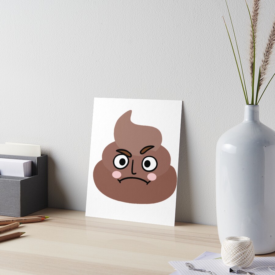 "i caca, funny emoji, meme" Art Board Print by Special-Art1 | Redbubble