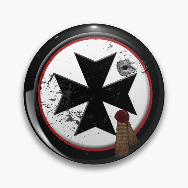"Black Templars Symbol " Pin for Sale by SkeletonCloset | Redbubble