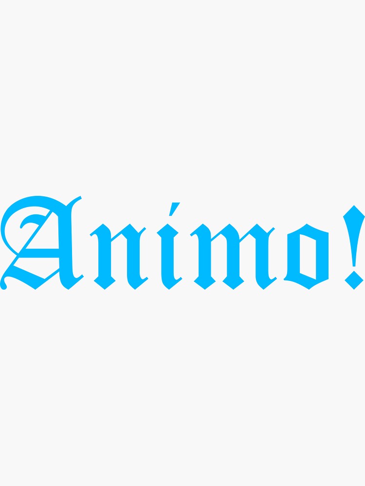 "Animo!" Sticker for Sale by RapTops | Redbubble