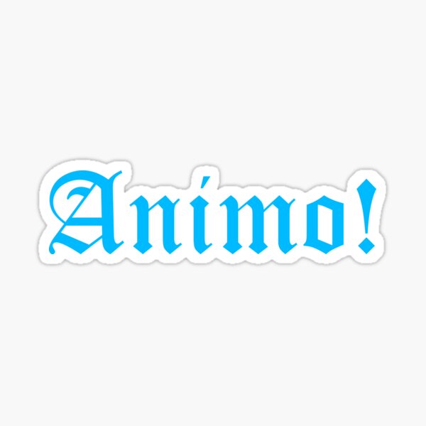"Animo!" Sticker for Sale by RapTops | Redbubble