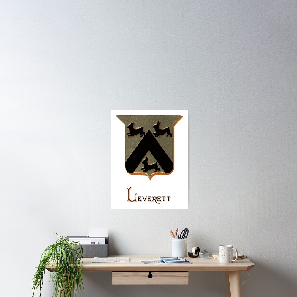 "Leverett Family Coat of Arms" Poster for Sale by Heraldica | Redbubble