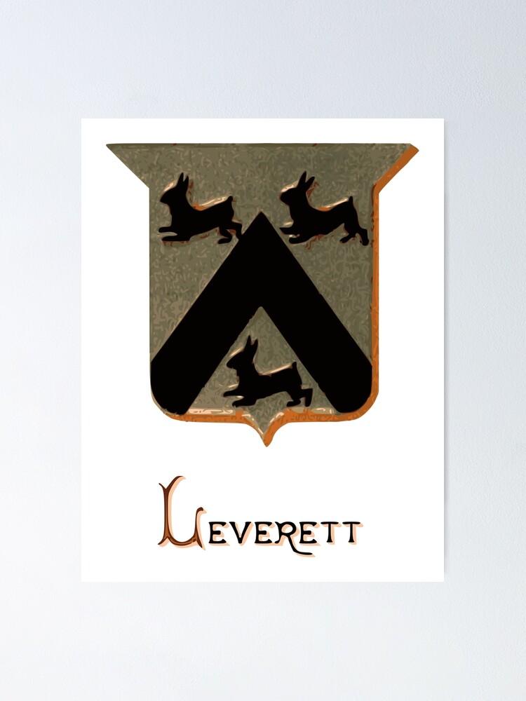 "Leverett Family Coat of Arms" Poster for Sale by Heraldica | Redbubble