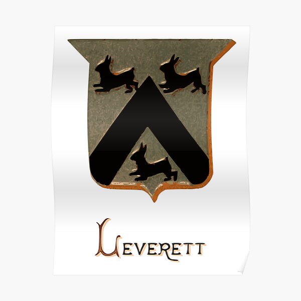 "Leverett Family Coat of Arms" Poster for Sale by Heraldica | Redbubble