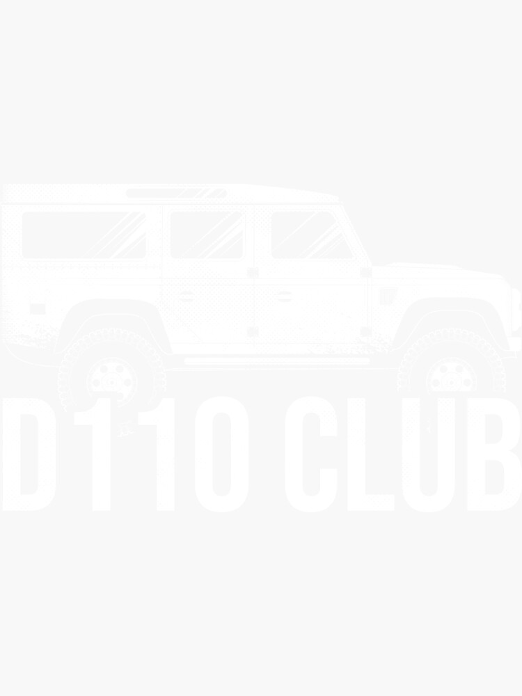 "Land Rover Defender D110 D90 4x4 off-road vehicle" Sticker for Sale by ...