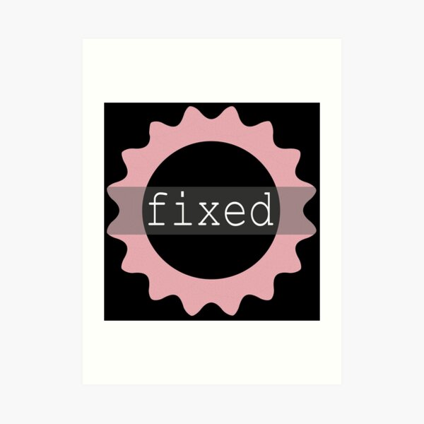"Fixed Logo Fixie Bike Logo icon" Art Print for Sale by Theokotos ...