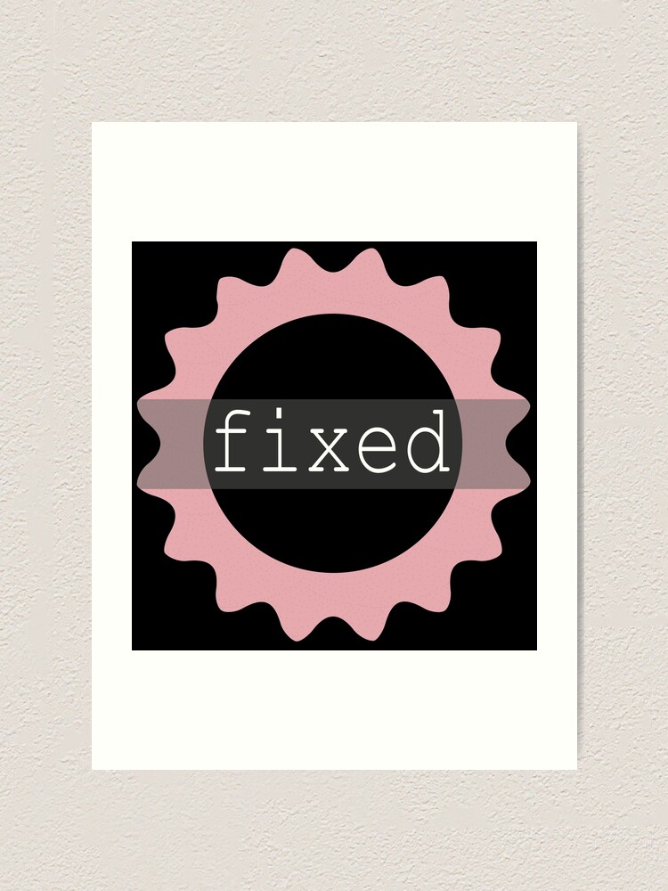 "Fixed Logo Fixie Bike Logo icon" Art Print for Sale by Theokotos ...
