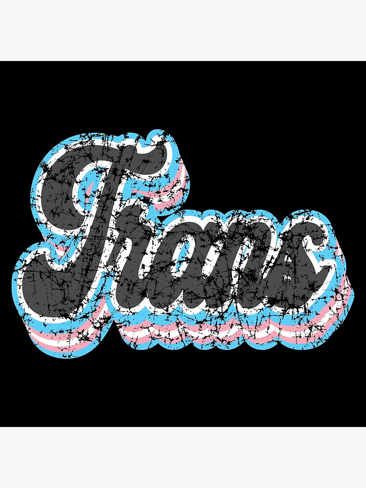 "Retro Trans Pride Logo" Poster for Sale by Alethium-Art | Redbubble