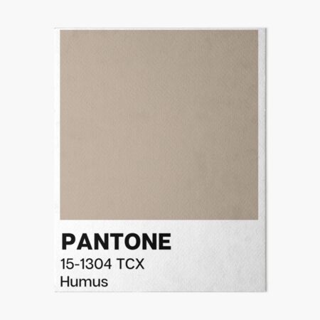 "Pantone Humus" Art Board Print by piastrelli | Redbubble