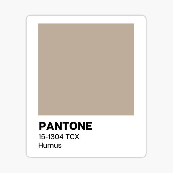 "Pantone Humus" Sticker for Sale by piastrelli | Redbubble