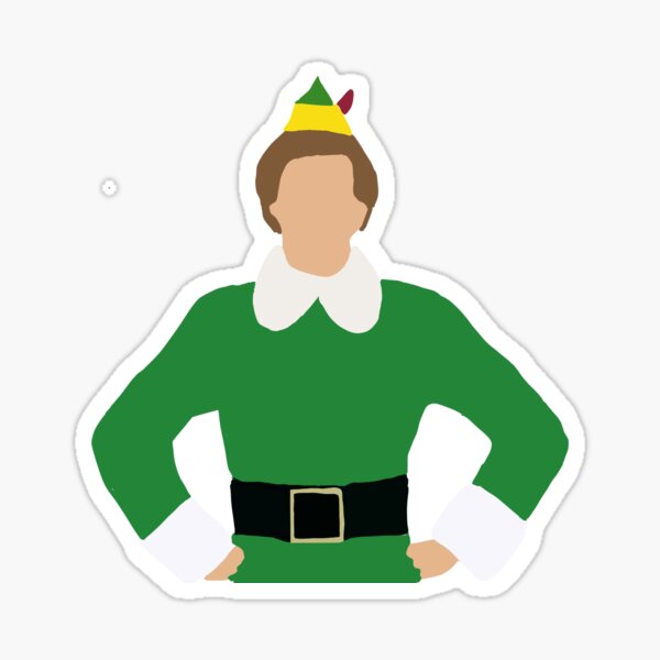 "Buddy the elf" Sticker for Sale by HappyKate21 | Redbubble