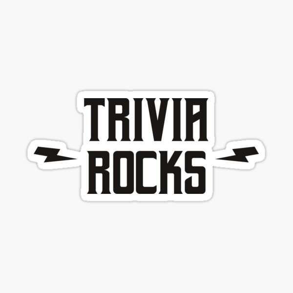 "Trivia Rocks" Sticker by teesaurus | Redbubble