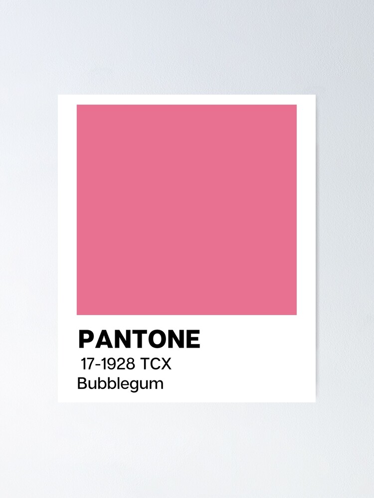 "Pantone Bubblegum" Poster for Sale by piastrelli | Redbubble
