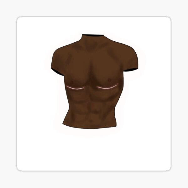 "Top Surgery Scars [SHADE 05]" Sticker for Sale by AshesOfArt | Redbubble