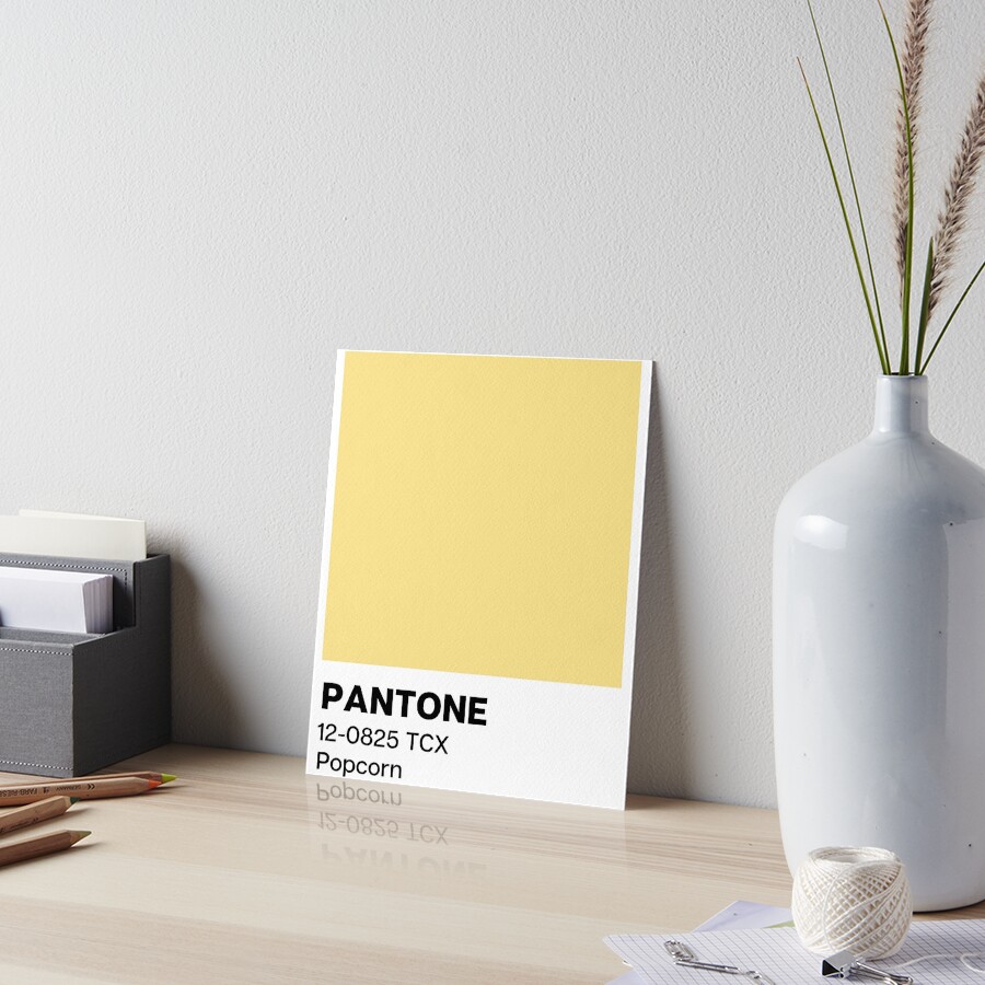 "Pantone Popcorn" Art Board Print for Sale by piastrelli | Redbubble