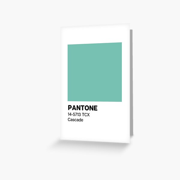 "Pantone Cascade" Greeting Card for Sale by piastrelli | Redbubble