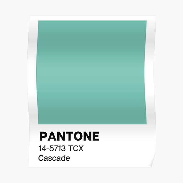 "Pantone Cascade" Poster for Sale by piastrelli | Redbubble