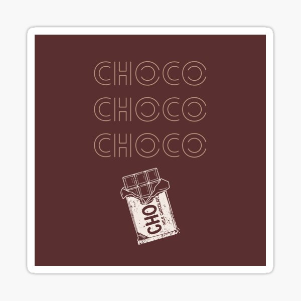 " choco choco choco" Sticker for Sale by sennyko | Redbubble