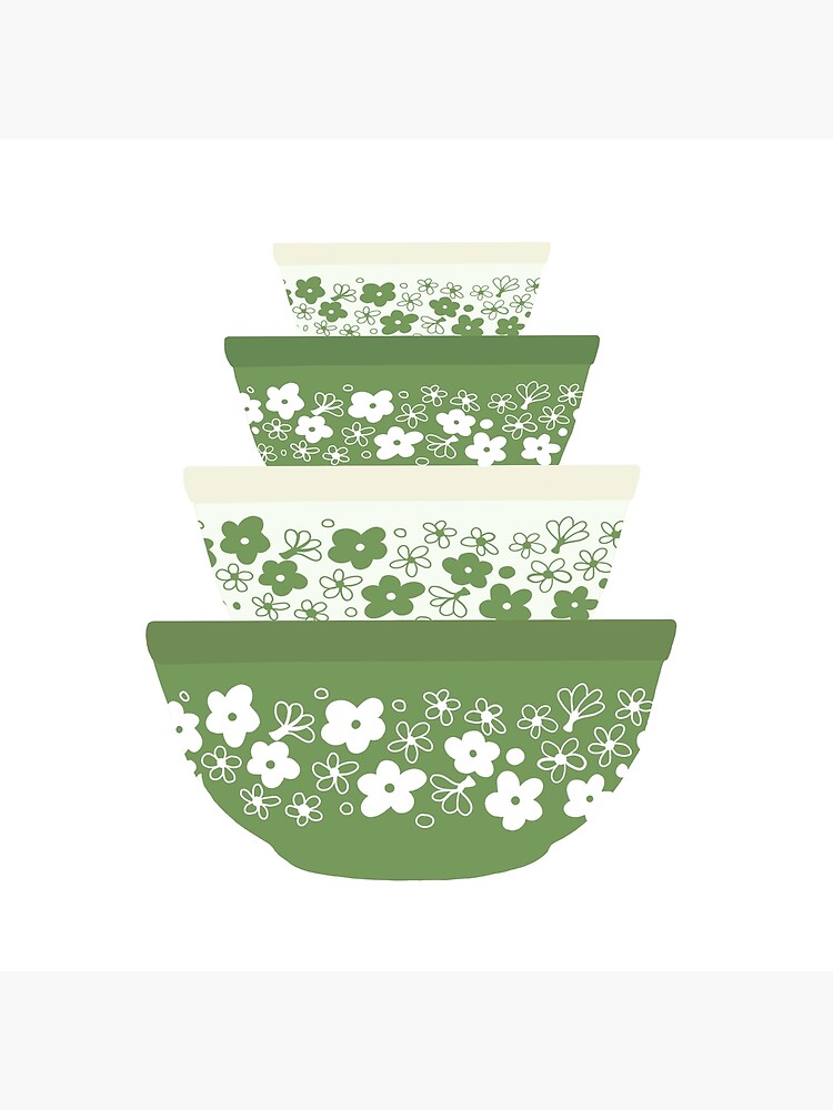 "Vintage Green Pyrex" Poster for Sale by Jennaviveart | Redbubble