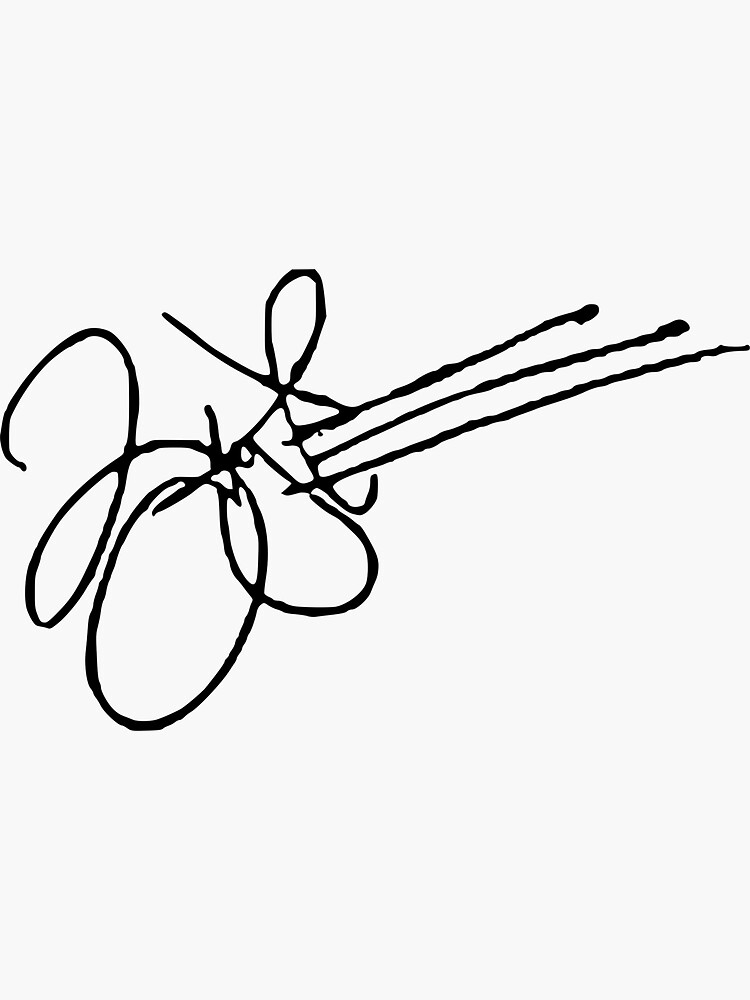 "Zendaya Signature " Sticker by lauraindc | Redbubble