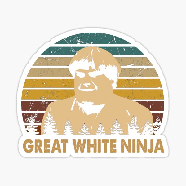 "Beverly Hills Design Ninja Film - Great White Ninja" Sticker for Sale ...
