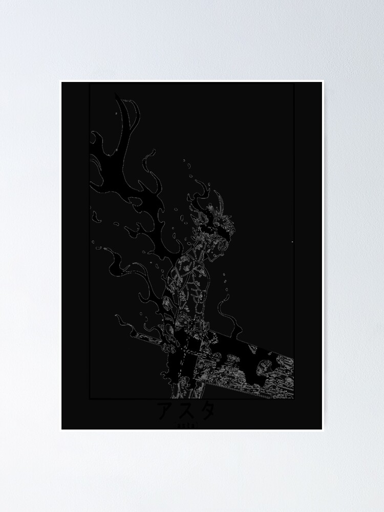 "Asta Demon Form Black Clover Classic" Poster by WilliamsMich | Redbubble