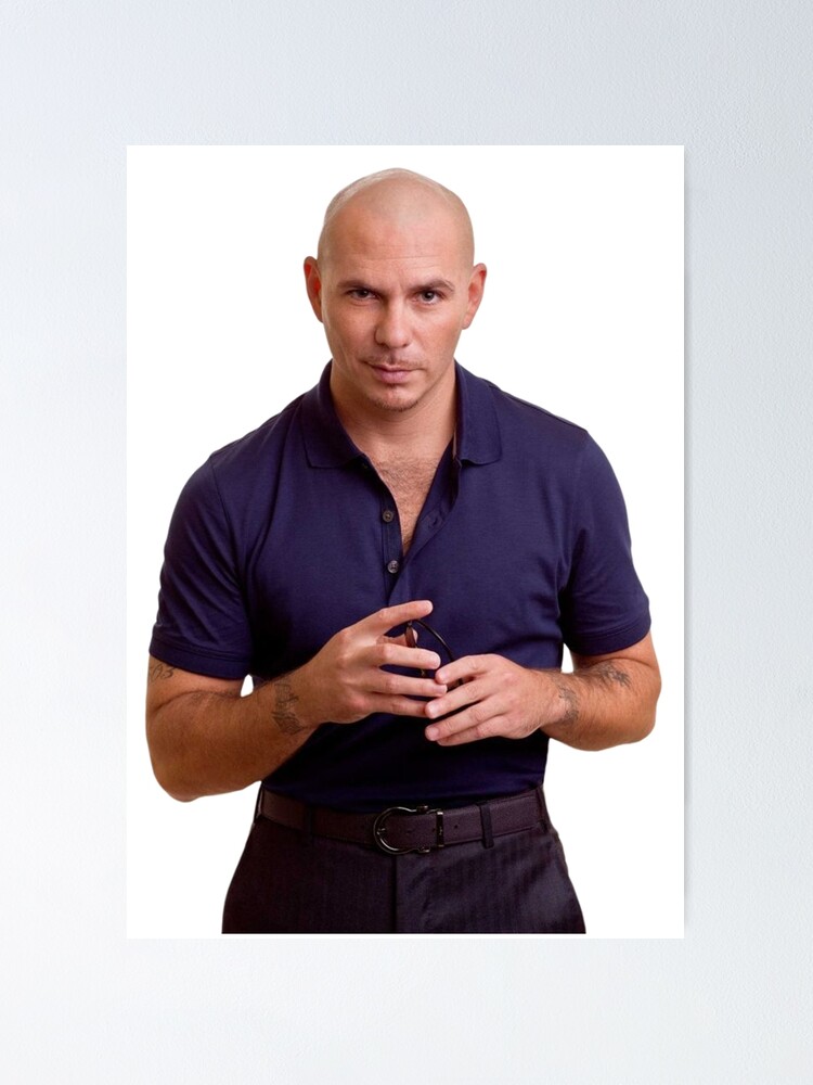 "Pitbull Rapper Photo Design" Poster for Sale by dhannylee | Redbubble