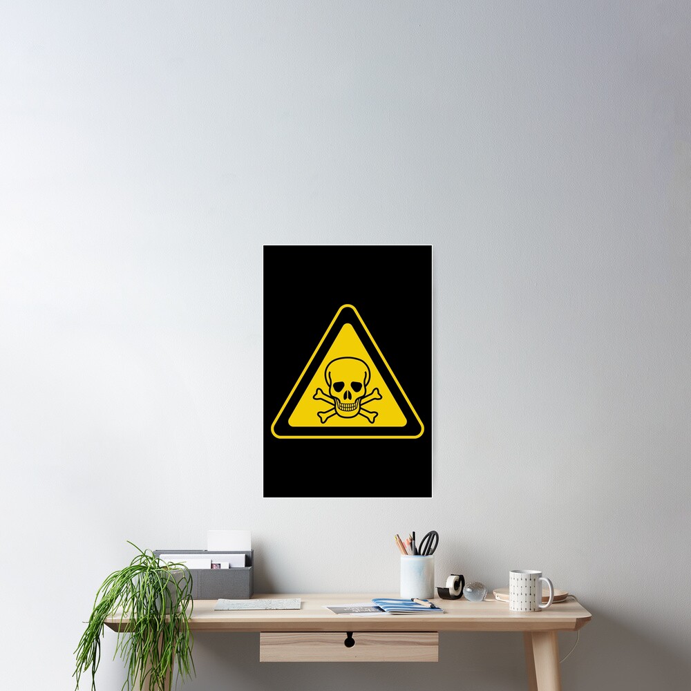 "Gift Symbol Warnschild - gelb & schwarz - dreieckig" Poster von ...