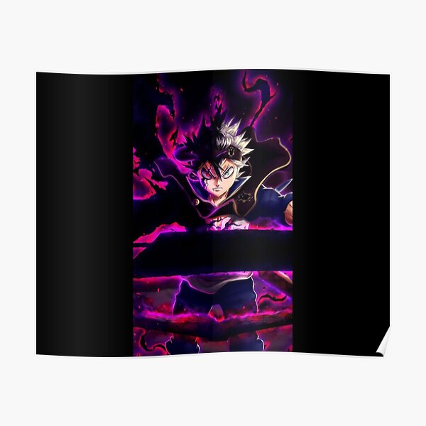 "black clover asta" Poster by yahya-zegai | Redbubble