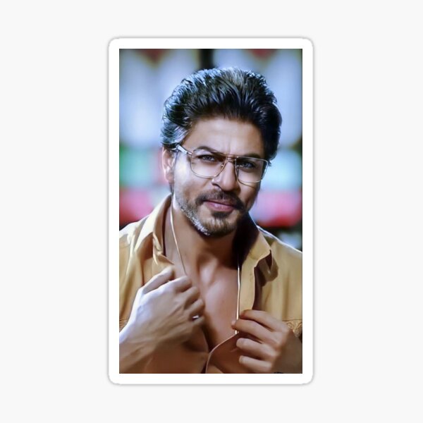 "shahrukh khan" Sticker for Sale by mikacu | Redbubble