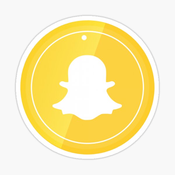 "Snapchat Logo Circle" Sticker for Sale by josephchill | Redbubble