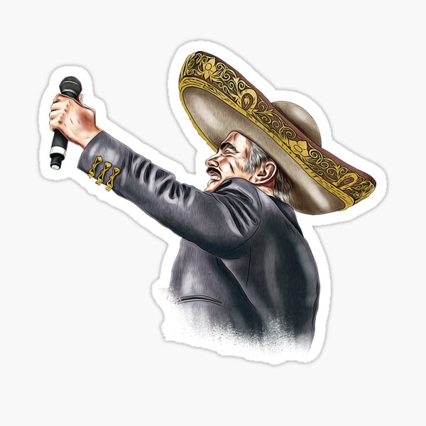 "Vicente Fernandez" Sticker for Sale by Rennieshop | Redbubble