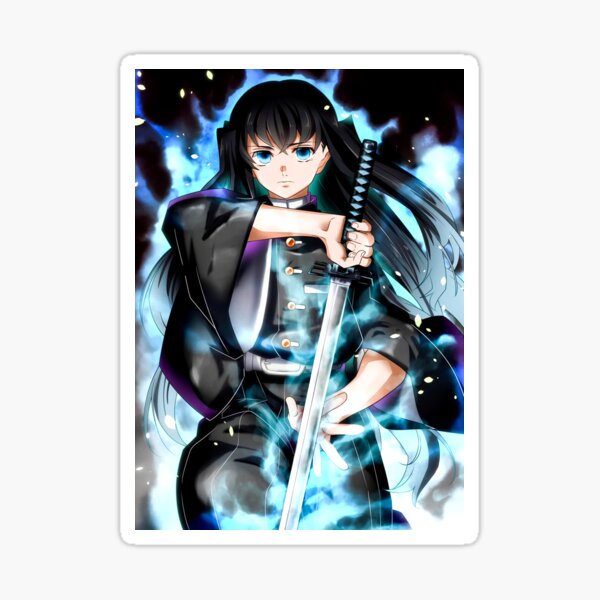 "Muichiro Tokito Demon Slayer " Sticker by valekun | Redbubble