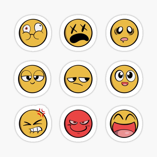 "Pick a Face " Sticker for Sale by Kncstreet | Redbubble
