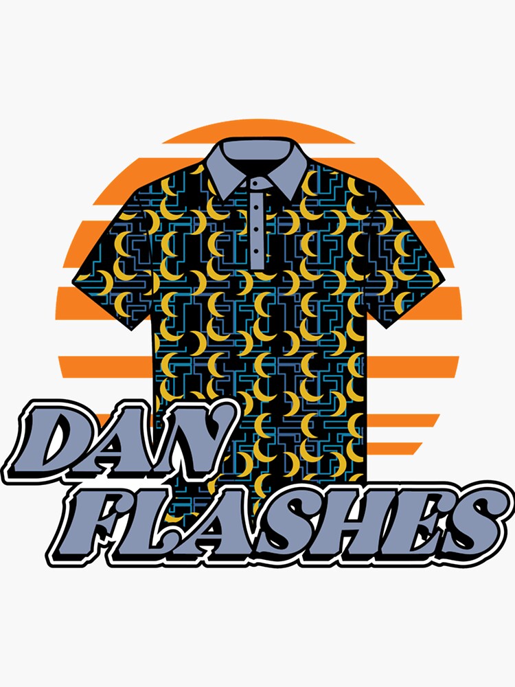 "Dan Flashes (3)" Sticker by Pinumidesign | Redbubble