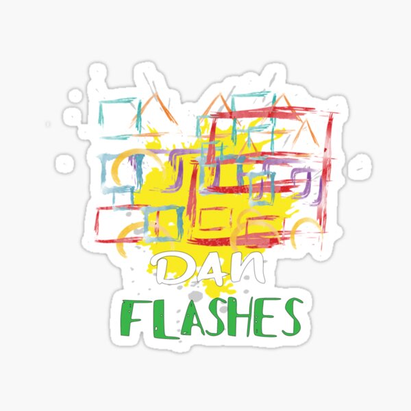 "Dan Flashes (5)" Sticker by Pinumidesign | Redbubble