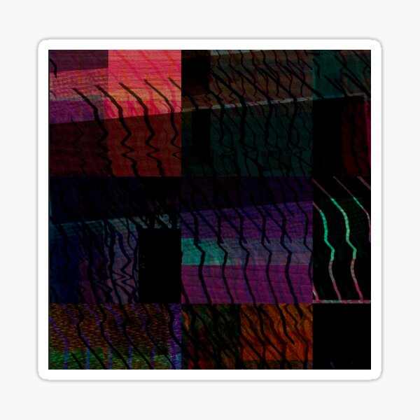 "glitch tile " Sticker for Sale by yasminablossom | Redbubble