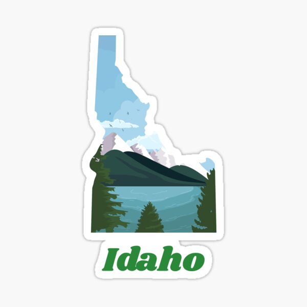 "Live and Love Idaho. Idaho is a State of Mind" Sticker for Sale by ...