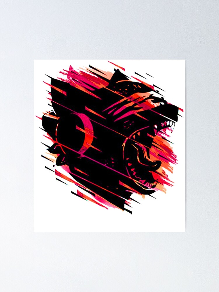 "Monstercat Red Mix! Sticker" Poster for Sale by BustaMartina | Redbubble