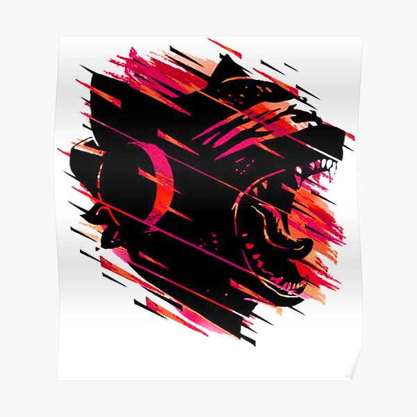 "Monstercat Red Mix! Sticker" Poster for Sale by BustaMartina | Redbubble
