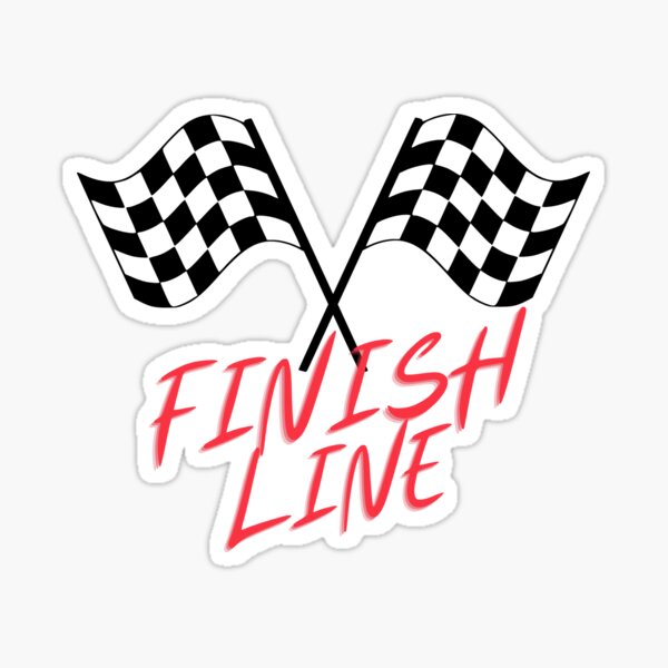 "Finish Line" Sticker by DDTEaglE | Redbubble