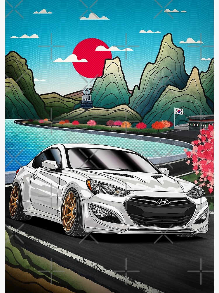 "KDM Hyundai Genesis Coupe " Poster by Joshirosung | Redbubble