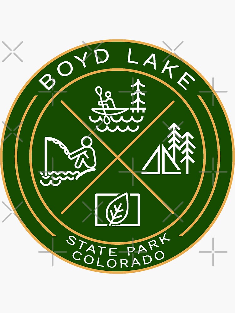 "Boyd Lake State Park Heraldic Logo" Sticker for Sale by VanyaKar ...