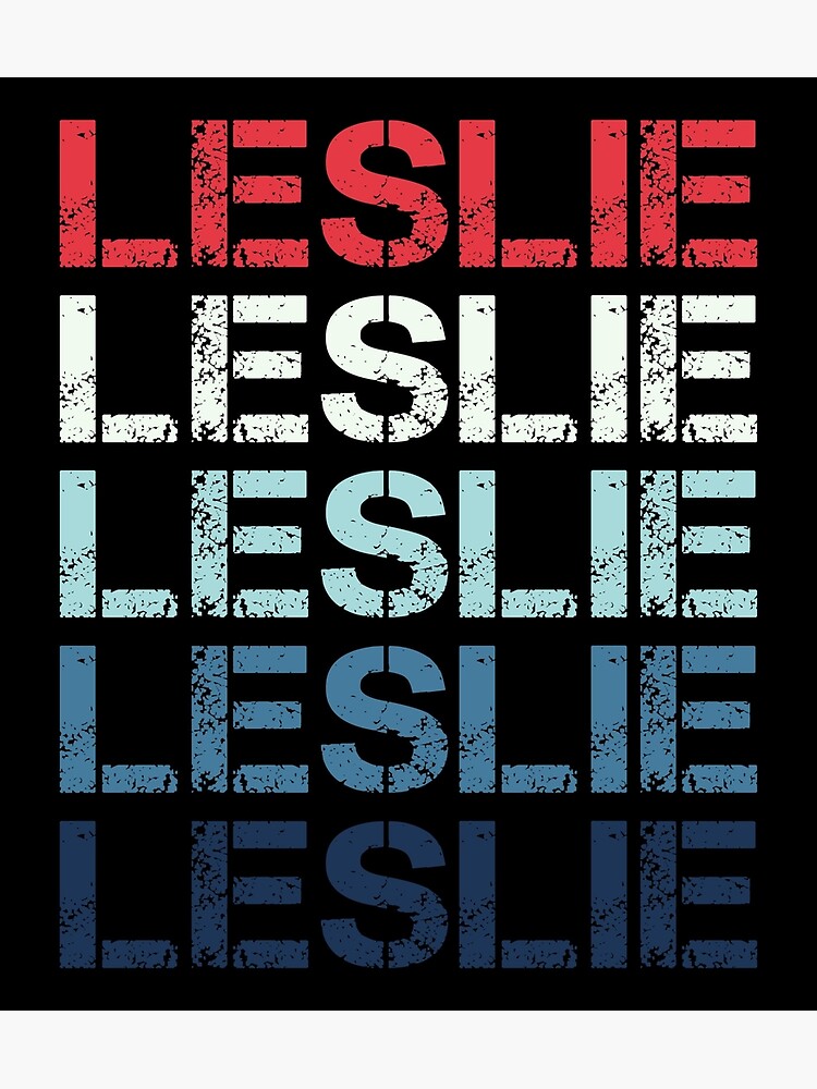 Póster «Camiseta con nombre de Leslie - Camiseta de artículo de regalo ...