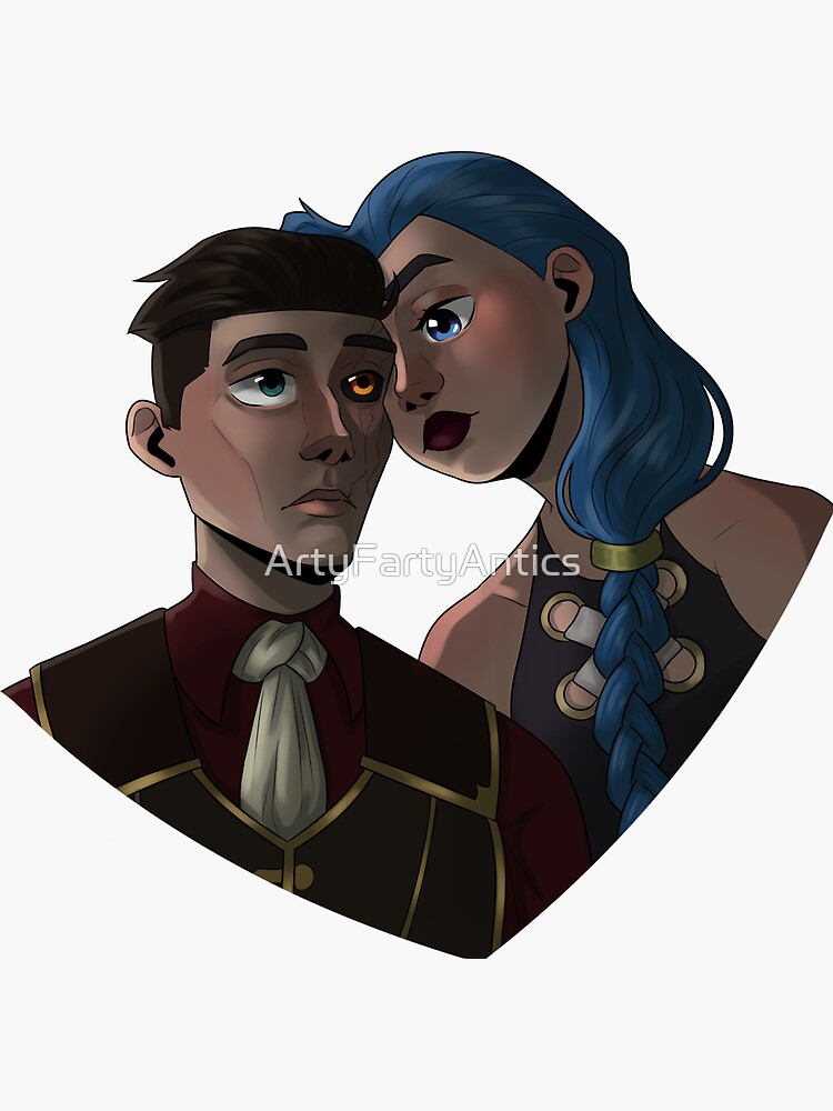 Sticker « Silco et Jinx - Arcane », par ArtyFartyAntics | Redbubble