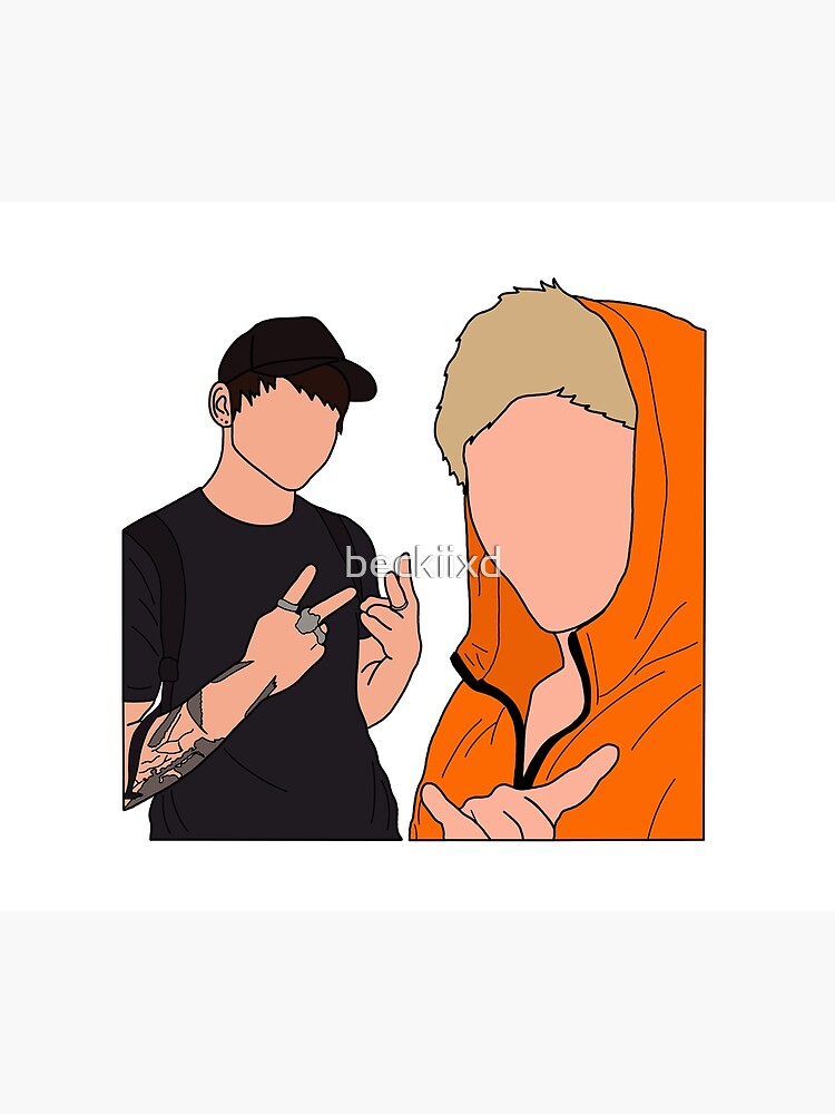 "Sam & Colby 2" Art Print by beckiixd | Redbubble