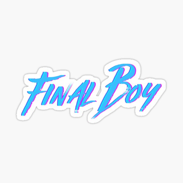 "FINAL BOY" Sticker for Sale by supercomfy | Redbubble