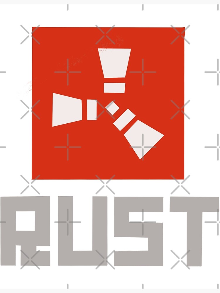 "Rust logo" Poster by mommaKart | Redbubble