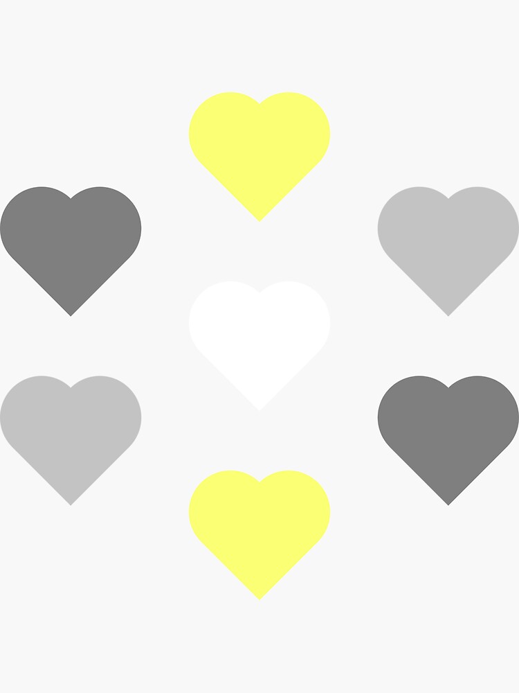 "Demigender Hearts Pack" Sticker by neopronouns | Redbubble